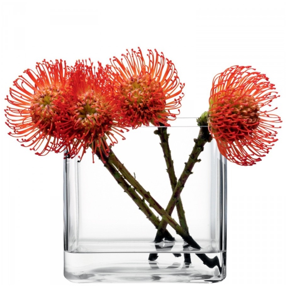 Krin Flower Vase Cube H16cm - Krin